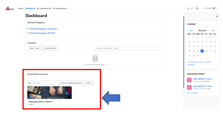 Manual Pengguna - Penilai: Log Masuk Portal Penilaian APEL.A UKM